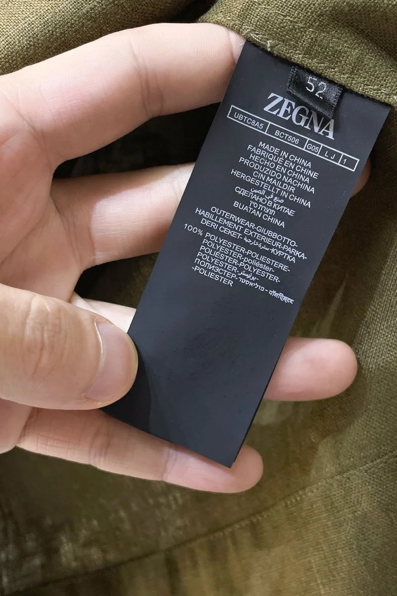 Accurate model Ermenegildo Zegna Outwear