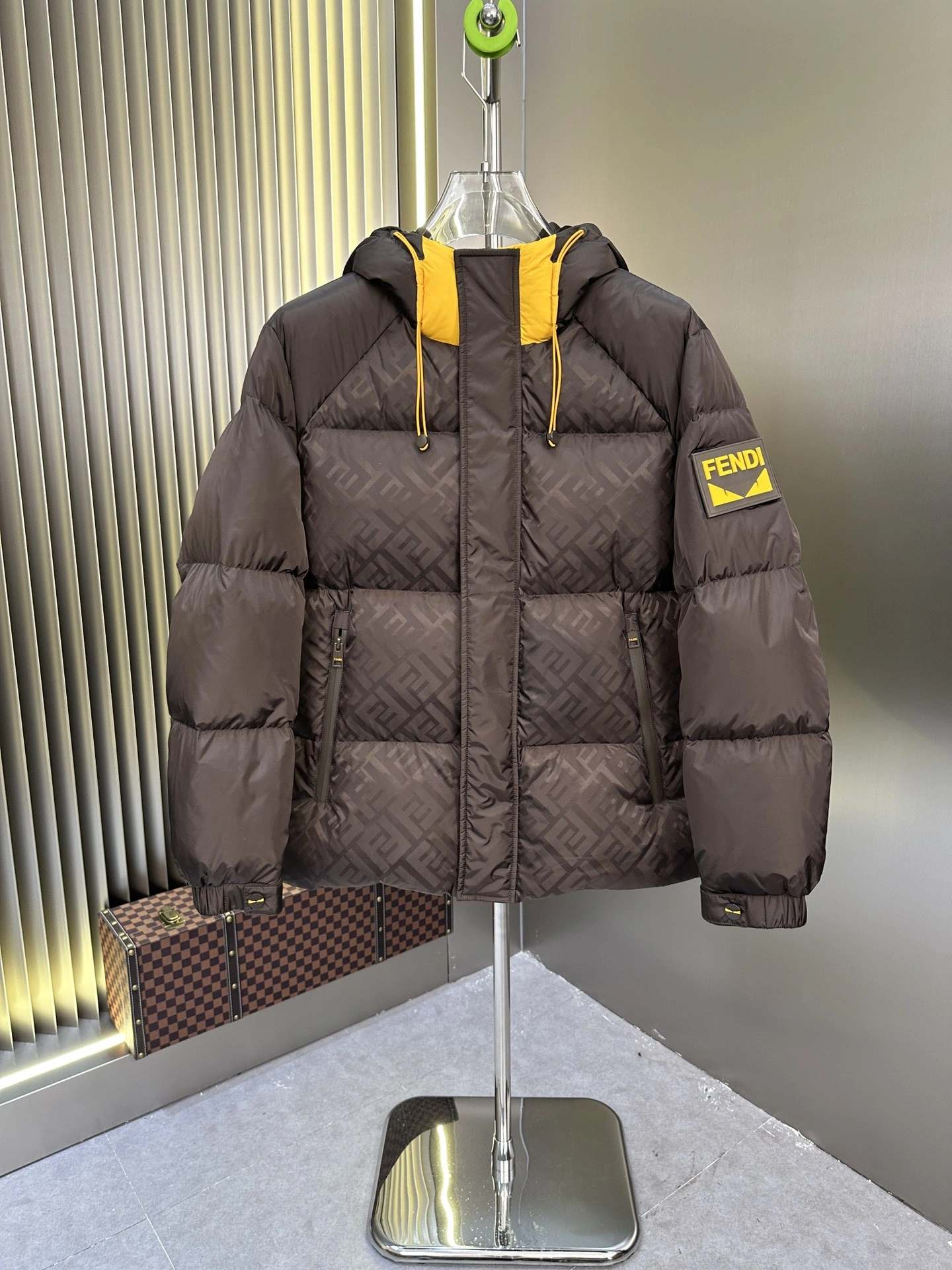 Brand-authenticated Fendi Down Jackets