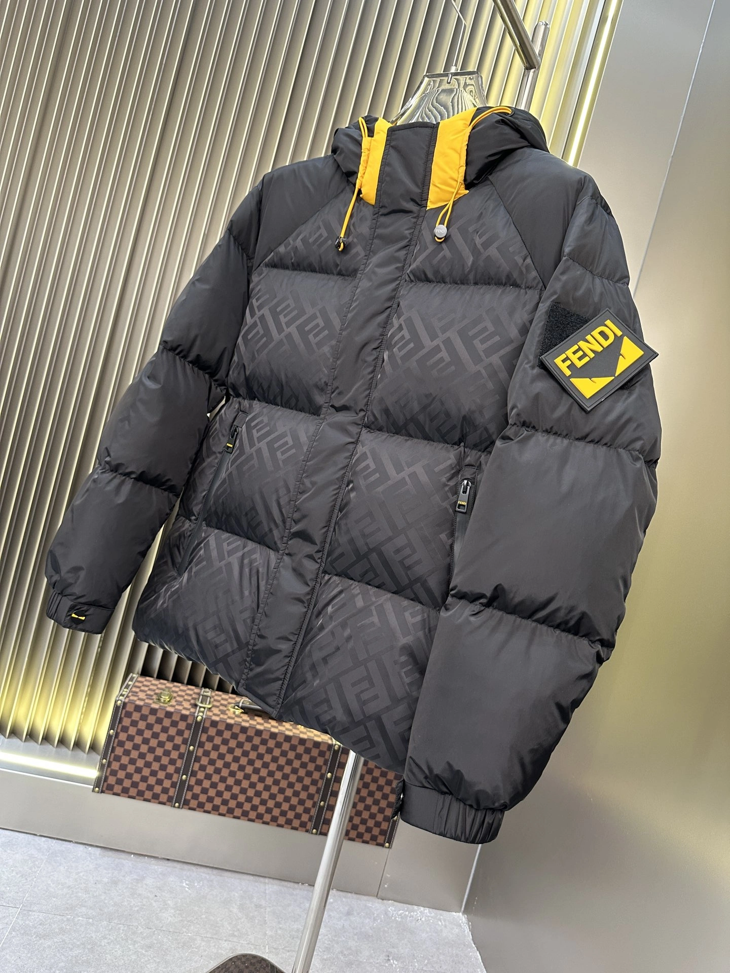 Brand-authenticated Fendi Down Jackets