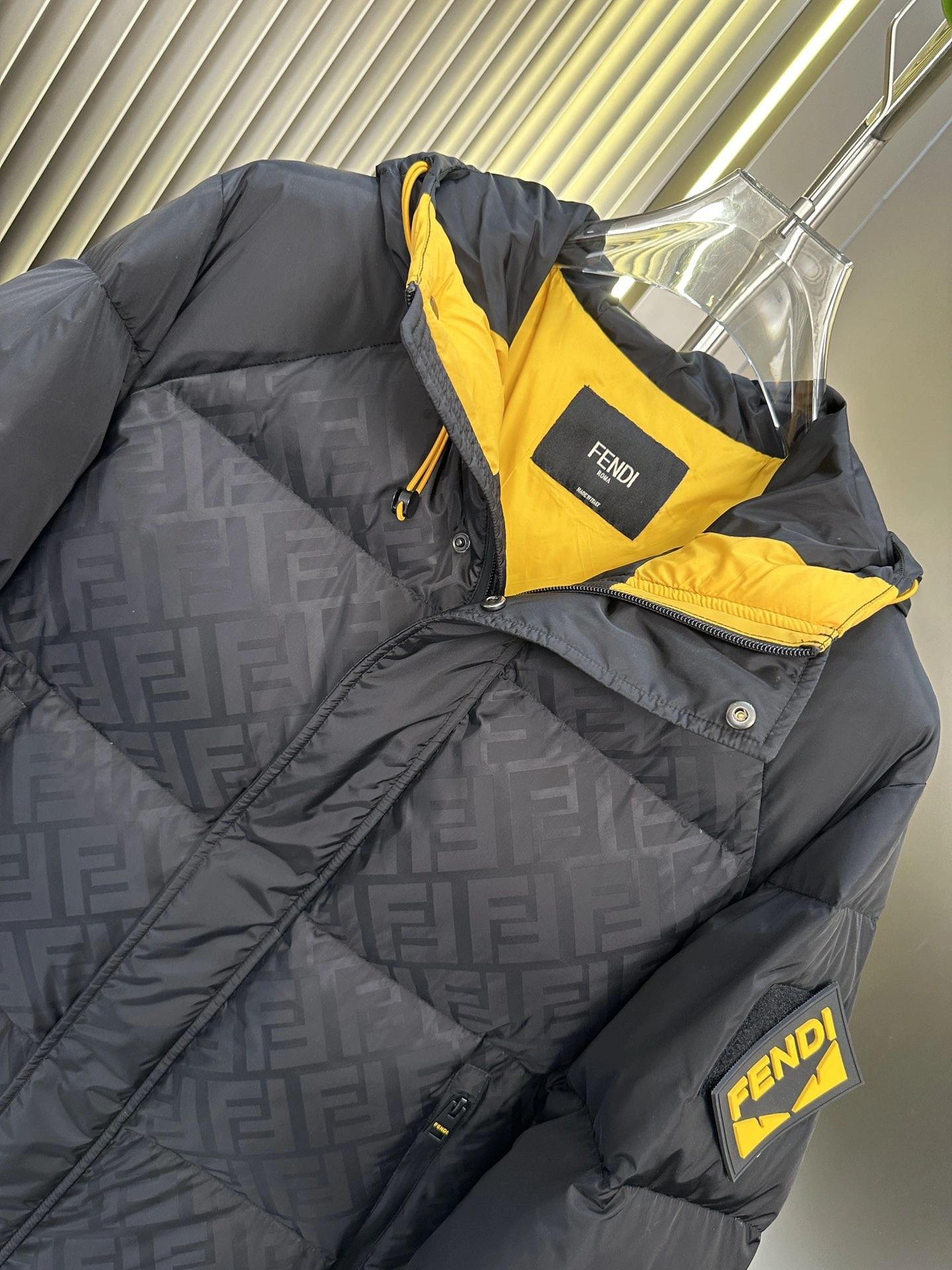 Brand-authenticated Fendi Down Jackets
