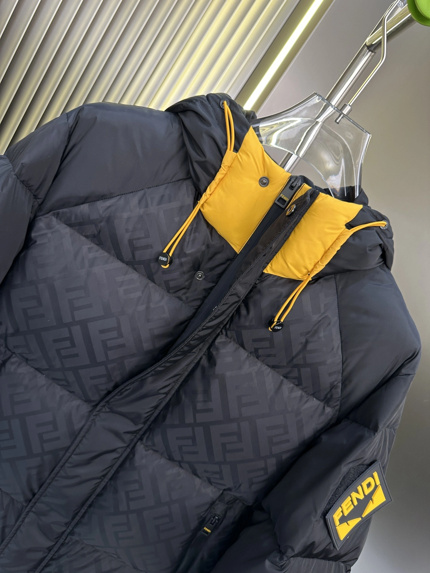 Brand-authenticated Fendi Down Jackets