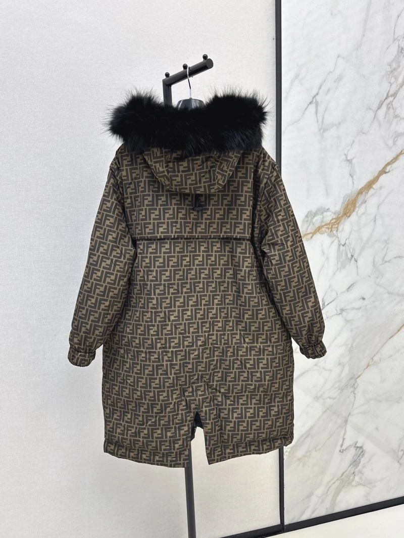 Brand-authenticated Fendi Down Jackets