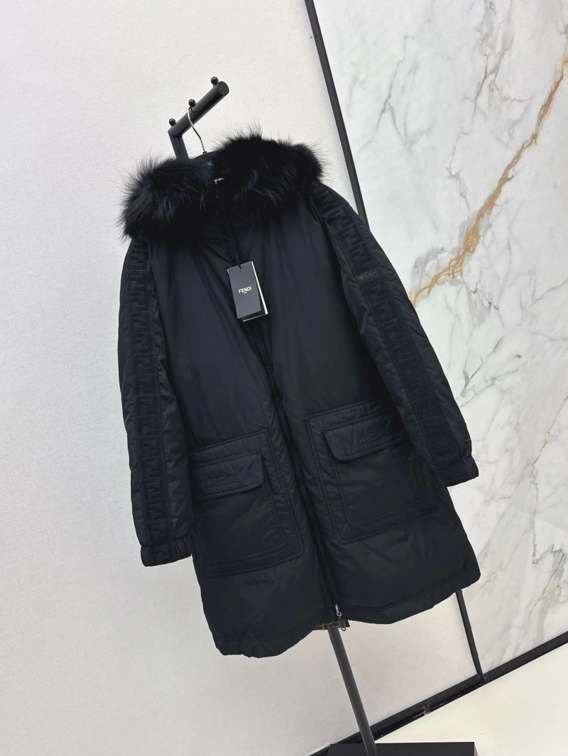 Brand-authenticated Fendi Down Jackets