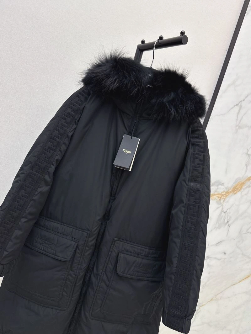 Brand-authenticated Fendi Down Jackets