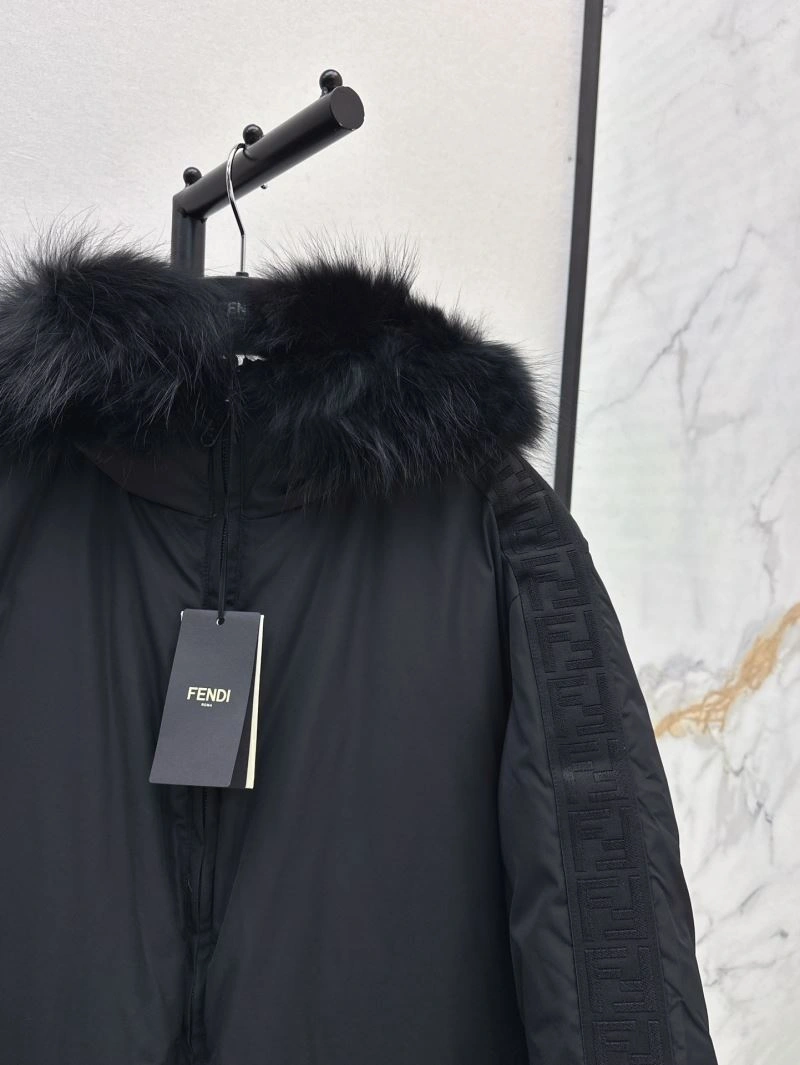Brand-authenticated Fendi Down Jackets