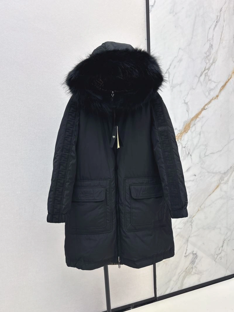 Brand-authenticated Fendi Down Jackets