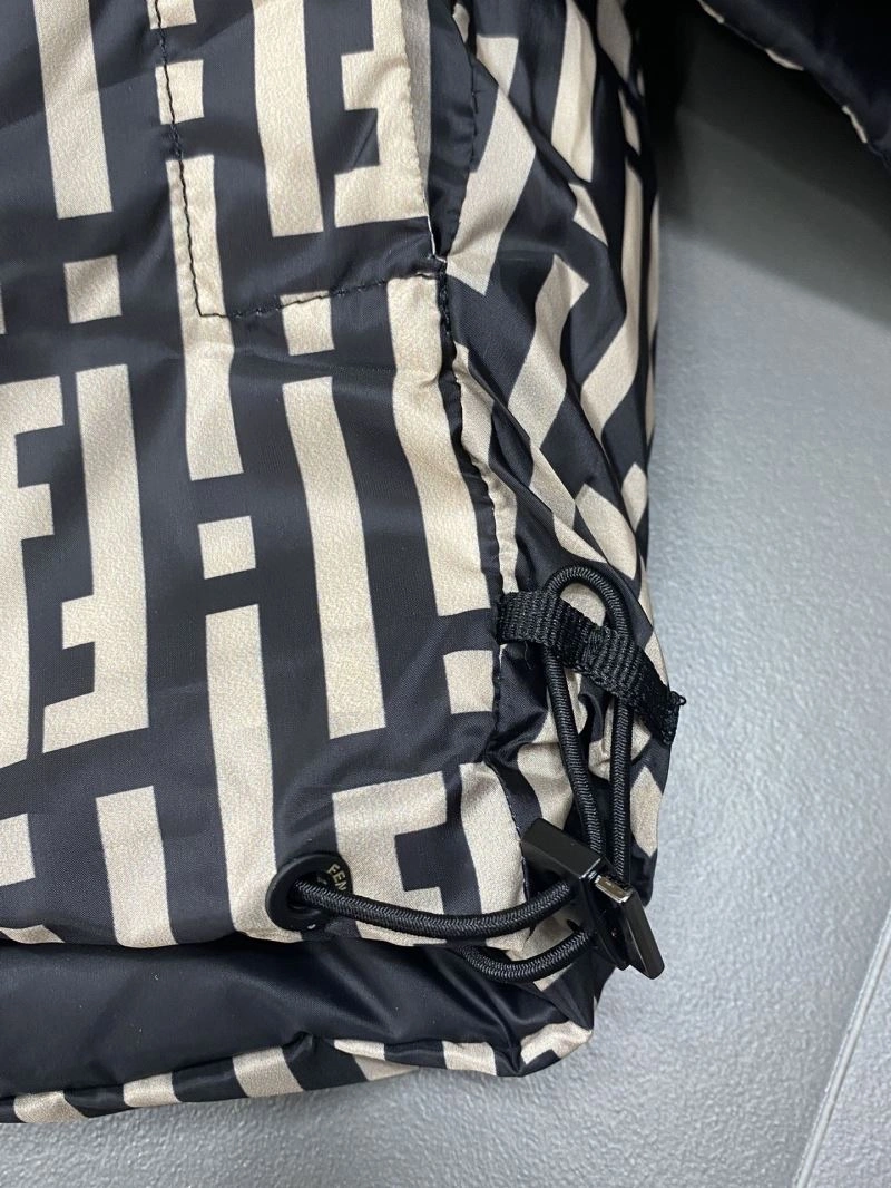 Brand-authenticated Fendi Down Jackets