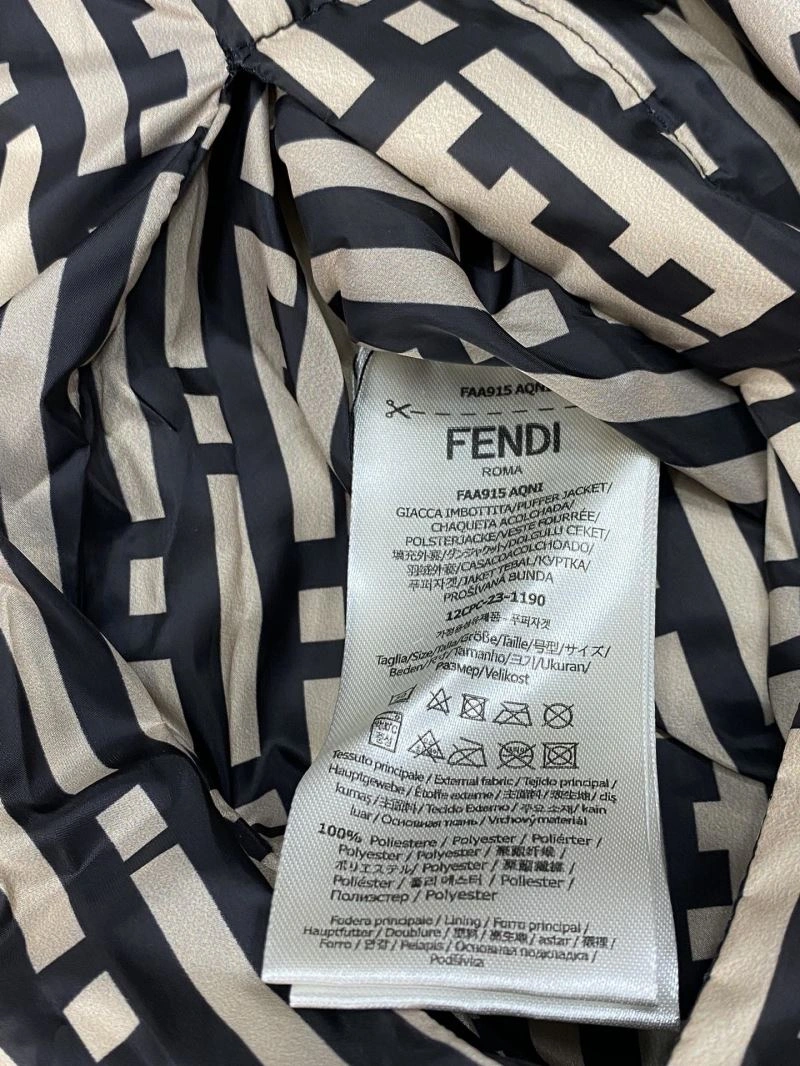 Brand-authenticated Fendi Down Jackets