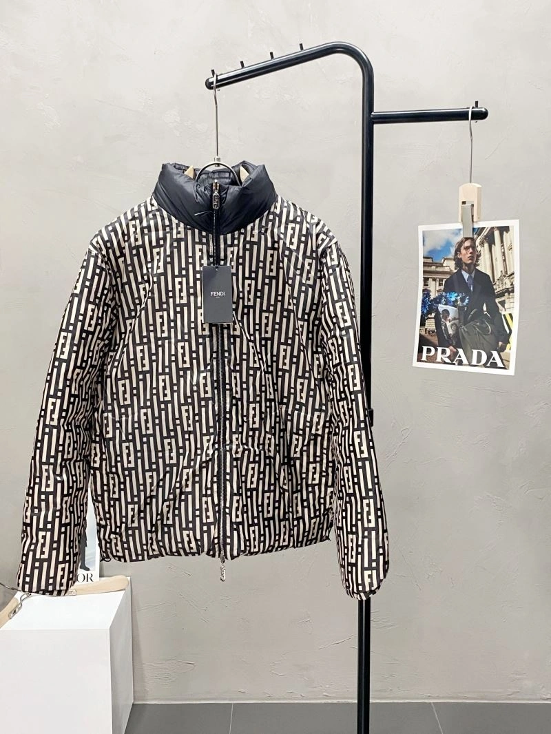 Brand-authenticated Fendi Down Jackets