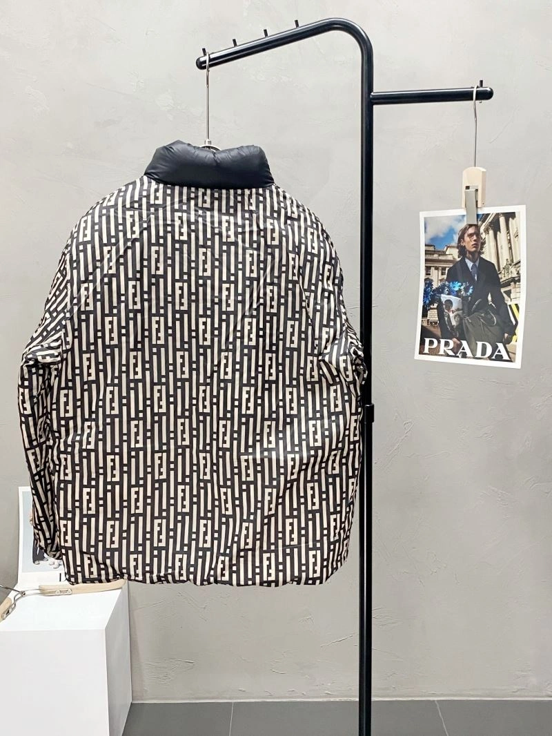 Brand-authenticated Fendi Down Jackets
