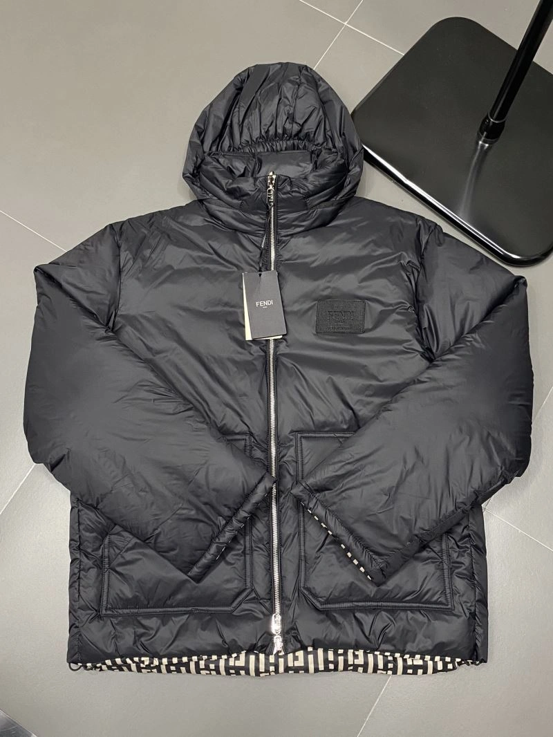 Brand-authenticated Fendi Down Jackets