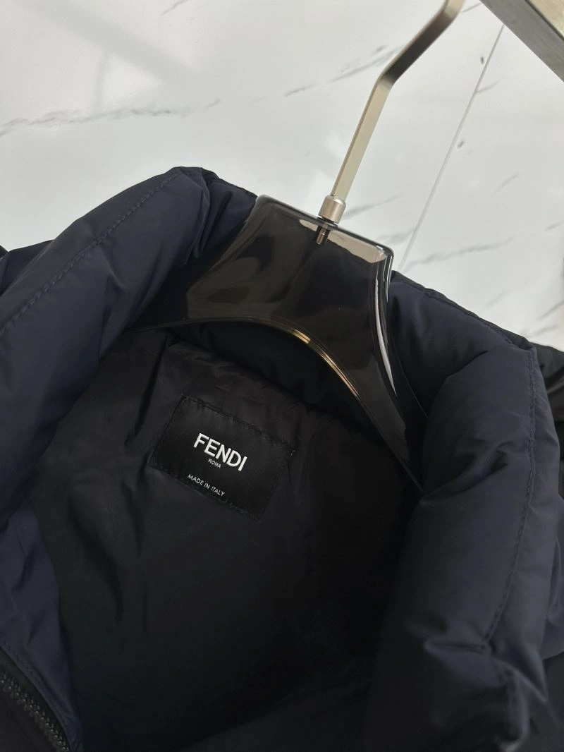 Brand-authenticated Fendi Down Jackets