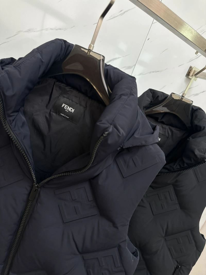 Brand-authenticated Fendi Down Jackets