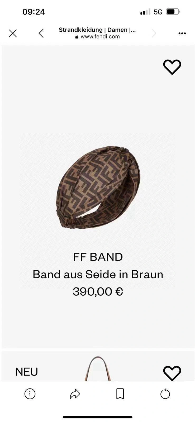Fendi Hair Hoop