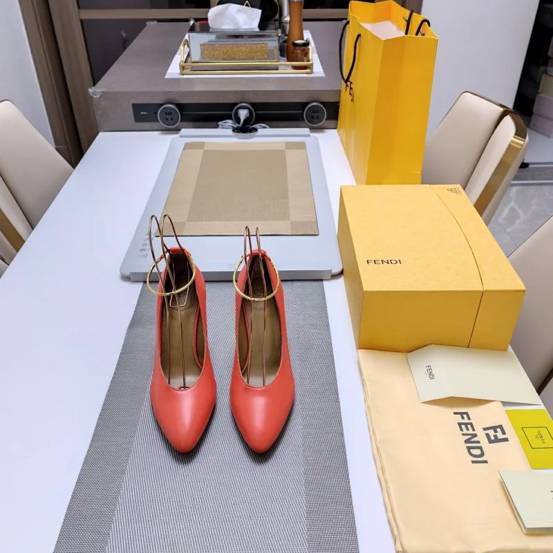 Brand-authenticated Fendi Heeled Shoes