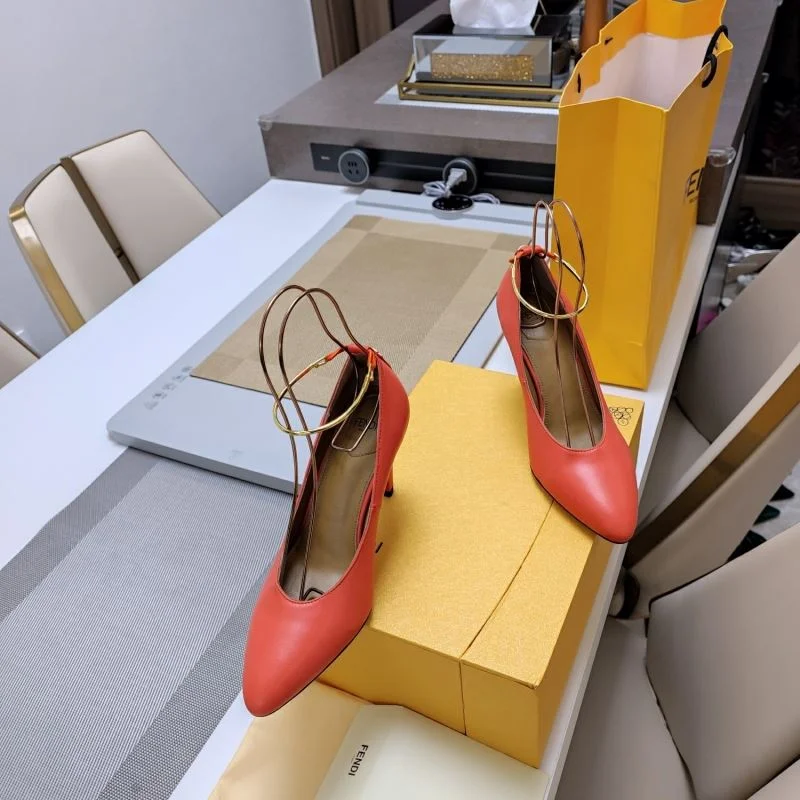 Brand-authenticated Fendi Heeled Shoes