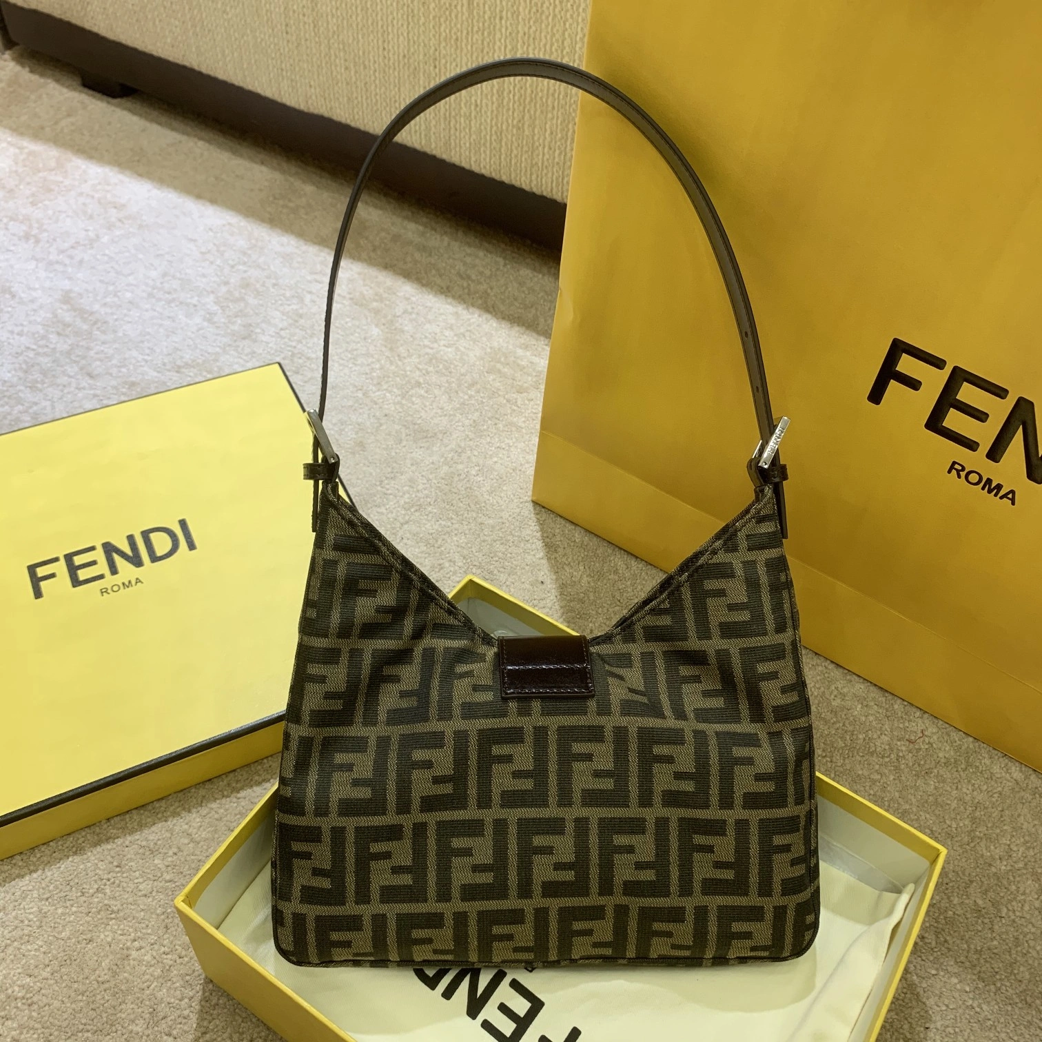 Brand-authenticated Fendi Hobo Bags