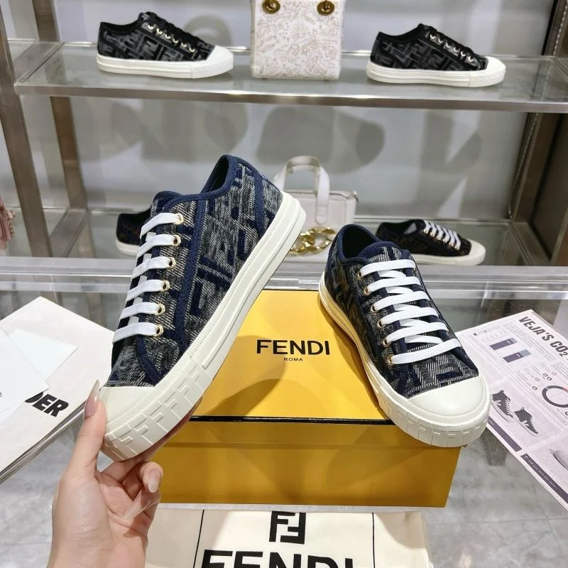 Brand-authenticated Fendi Low Shoes