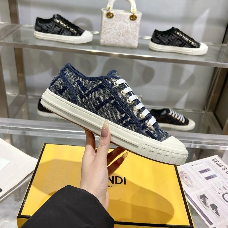 Brand-authenticated Fendi Low Shoes