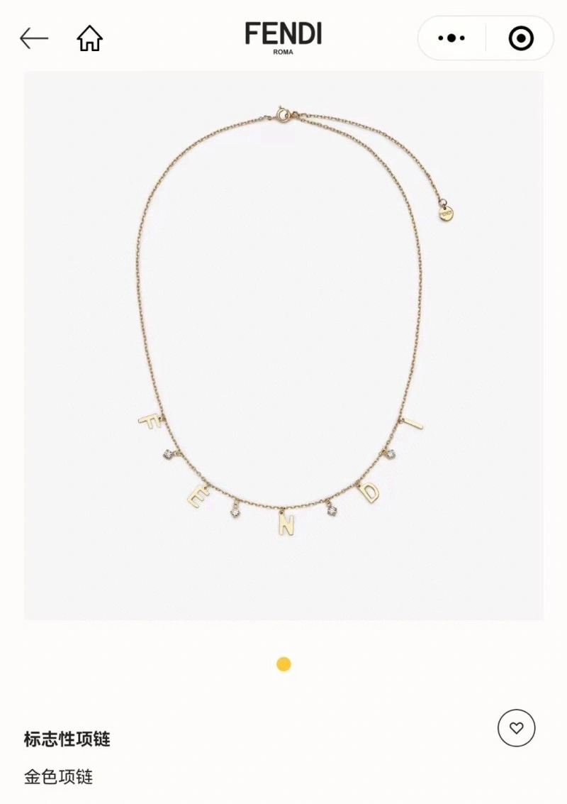 Factory-made Fendi Necklaces