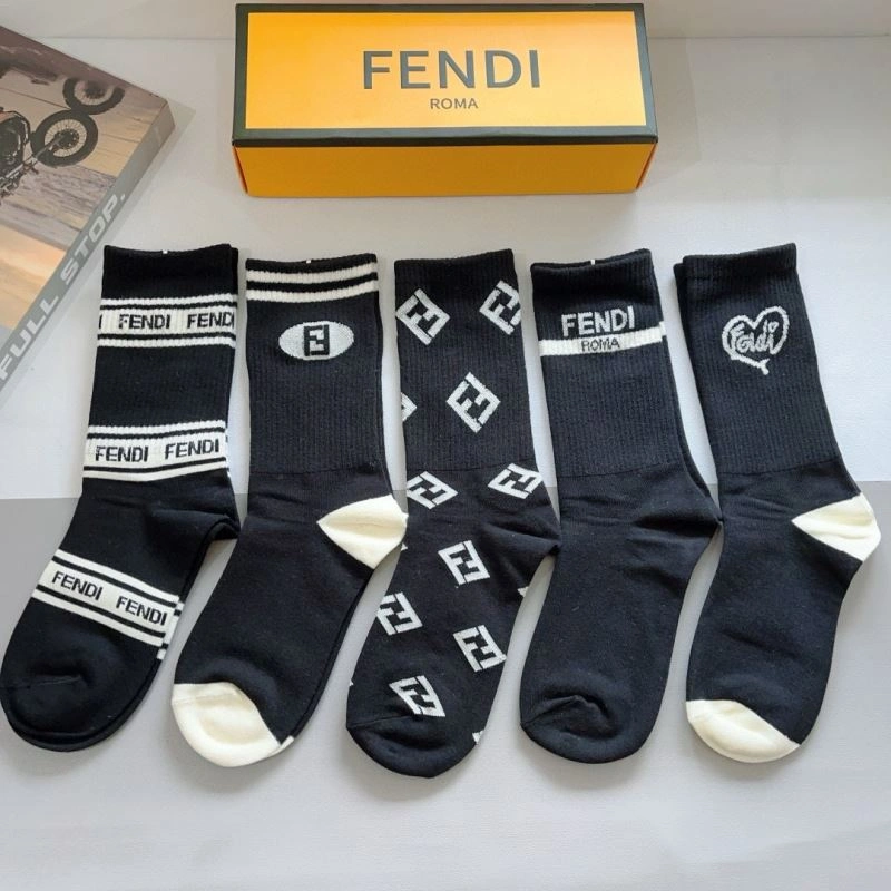 Brand-authenticated Fendi Socks