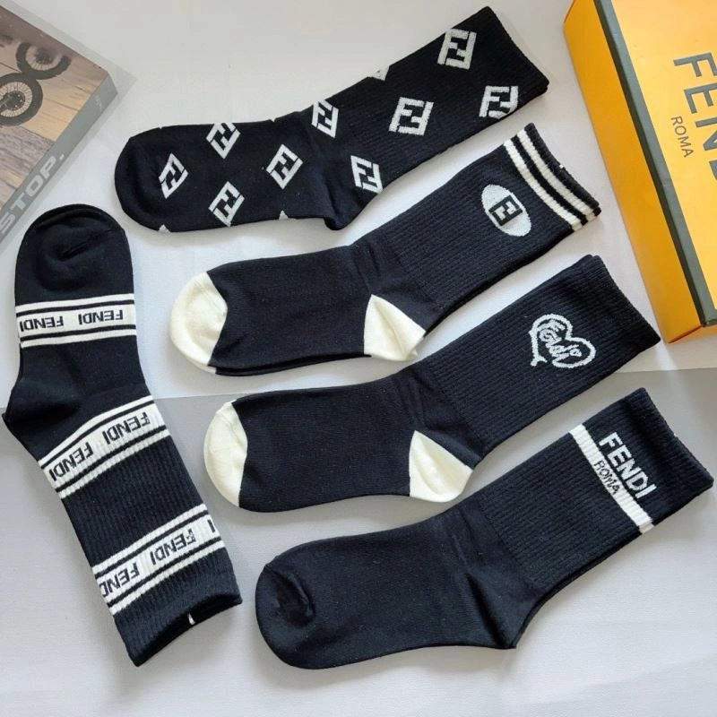 Brand-authenticated Fendi Socks