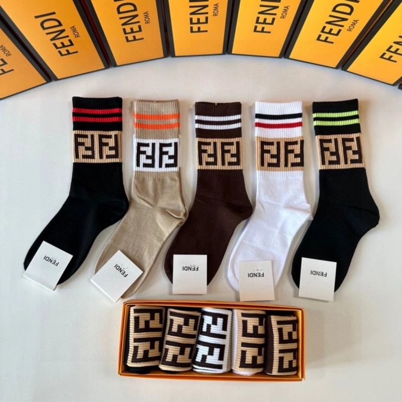 Brand-authenticated Fendi Socks