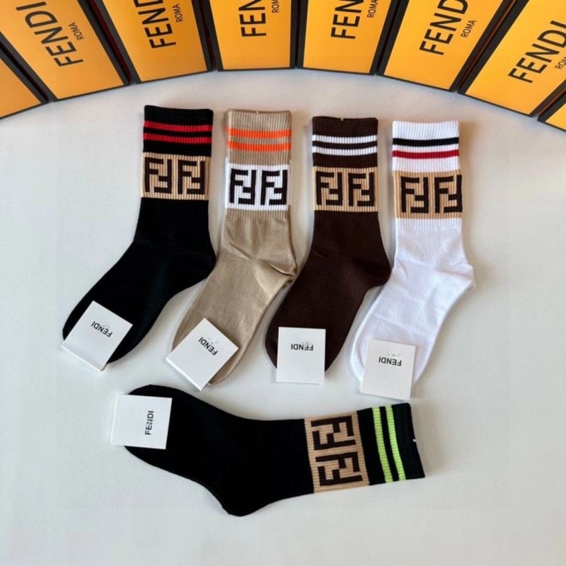 Brand-authenticated Fendi Socks