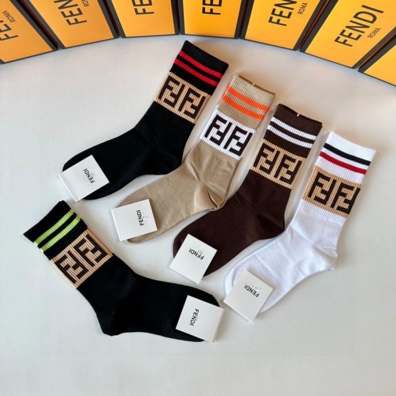 Brand-authenticated Fendi Socks