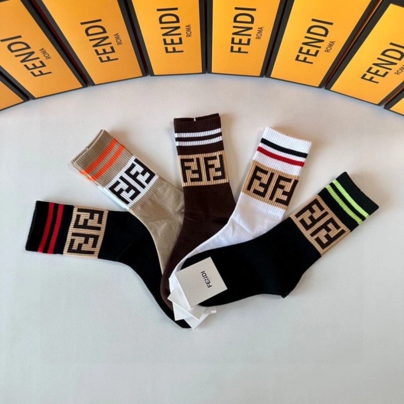Brand-authenticated Fendi Socks