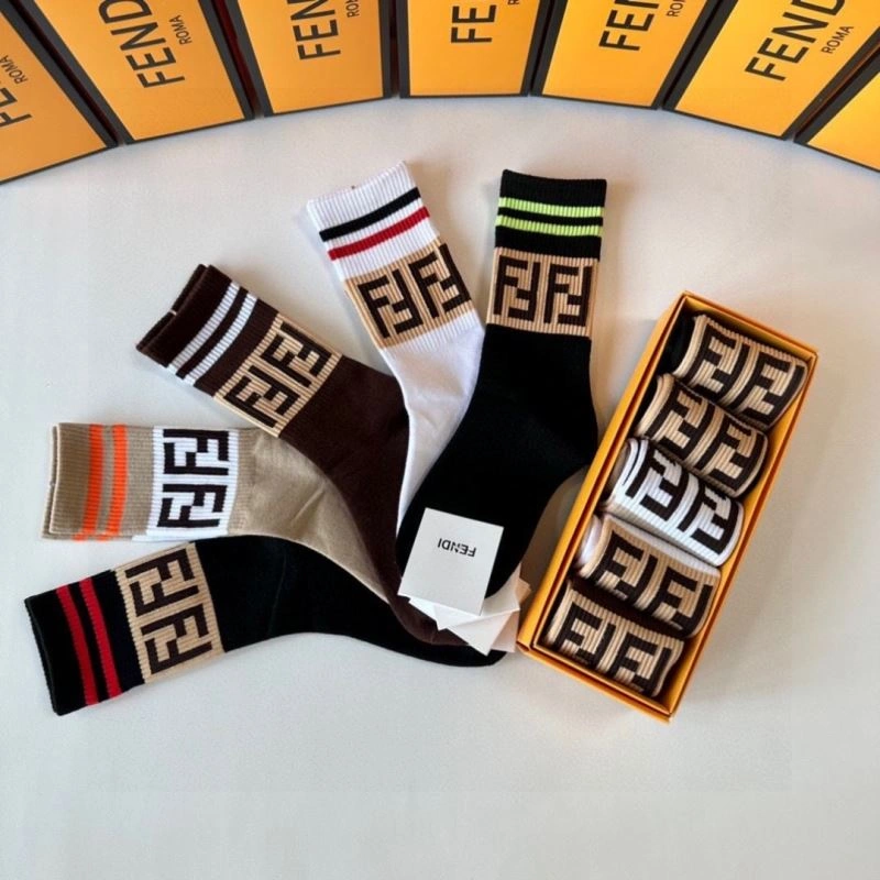 Brand-authenticated Fendi Socks