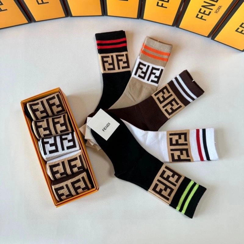 Brand-authenticated Fendi Socks