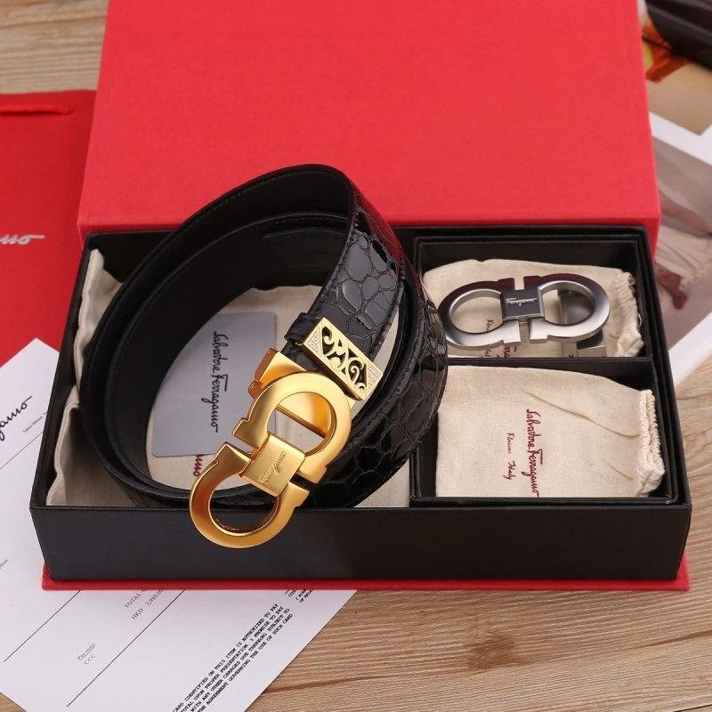 Brand-authenticated Ferragamo Belts