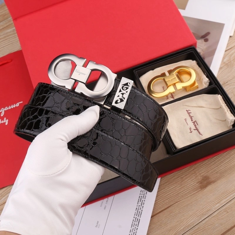 Brand-authenticated Ferragamo Belts