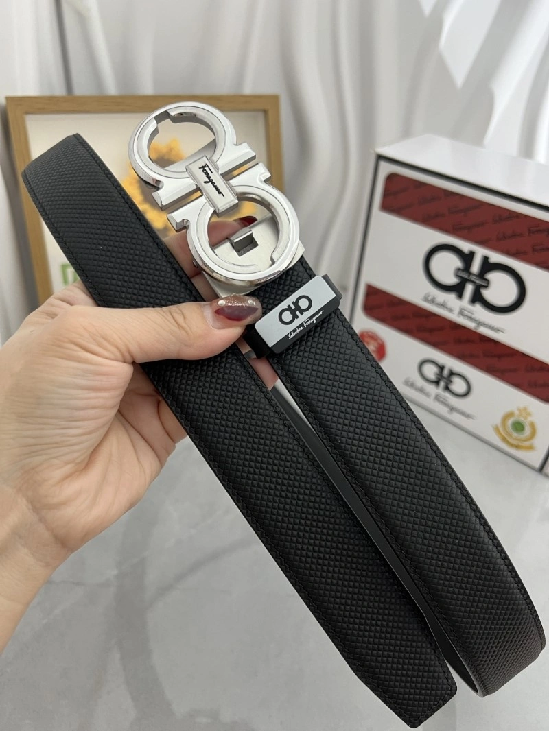 Brand-authenticated Ferragamo Belts