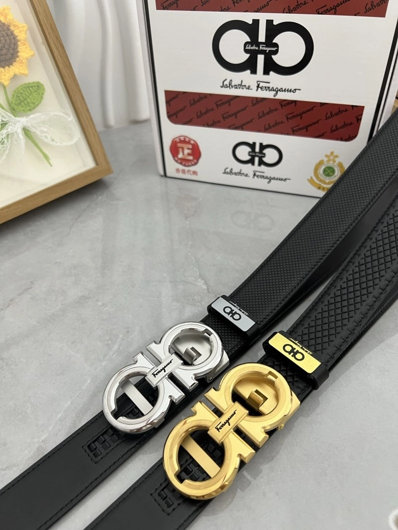 Brand-authenticated Ferragamo Belts