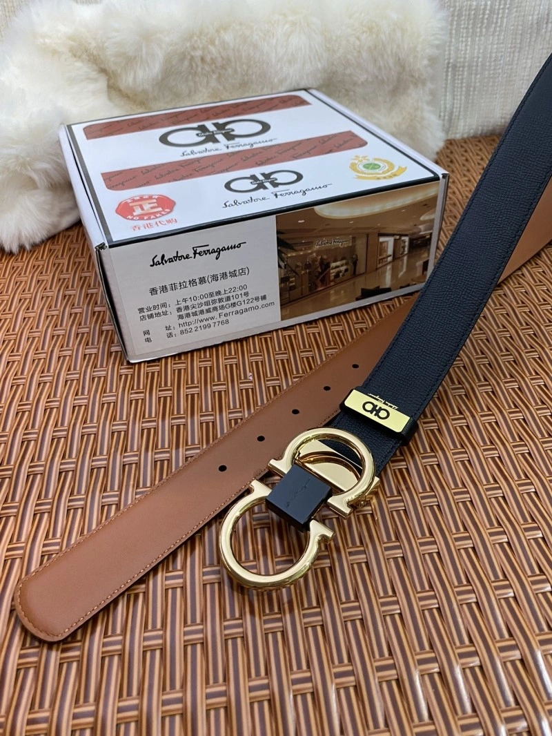 Brand-authenticated Ferragamo Belts
