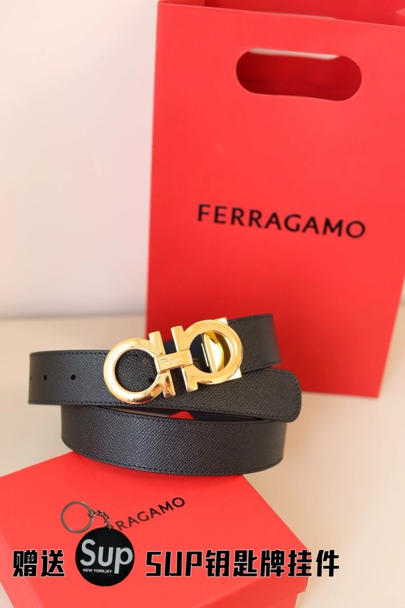 Brand-authenticated Ferragamo Belts