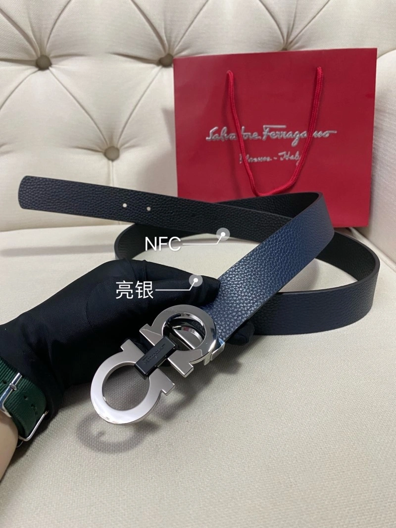 Brand-authenticated Ferragamo Belts