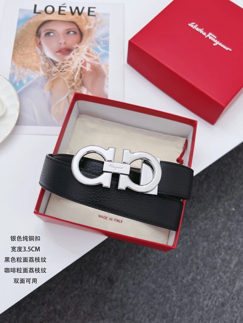 Brand-authenticated Ferragamo Belts