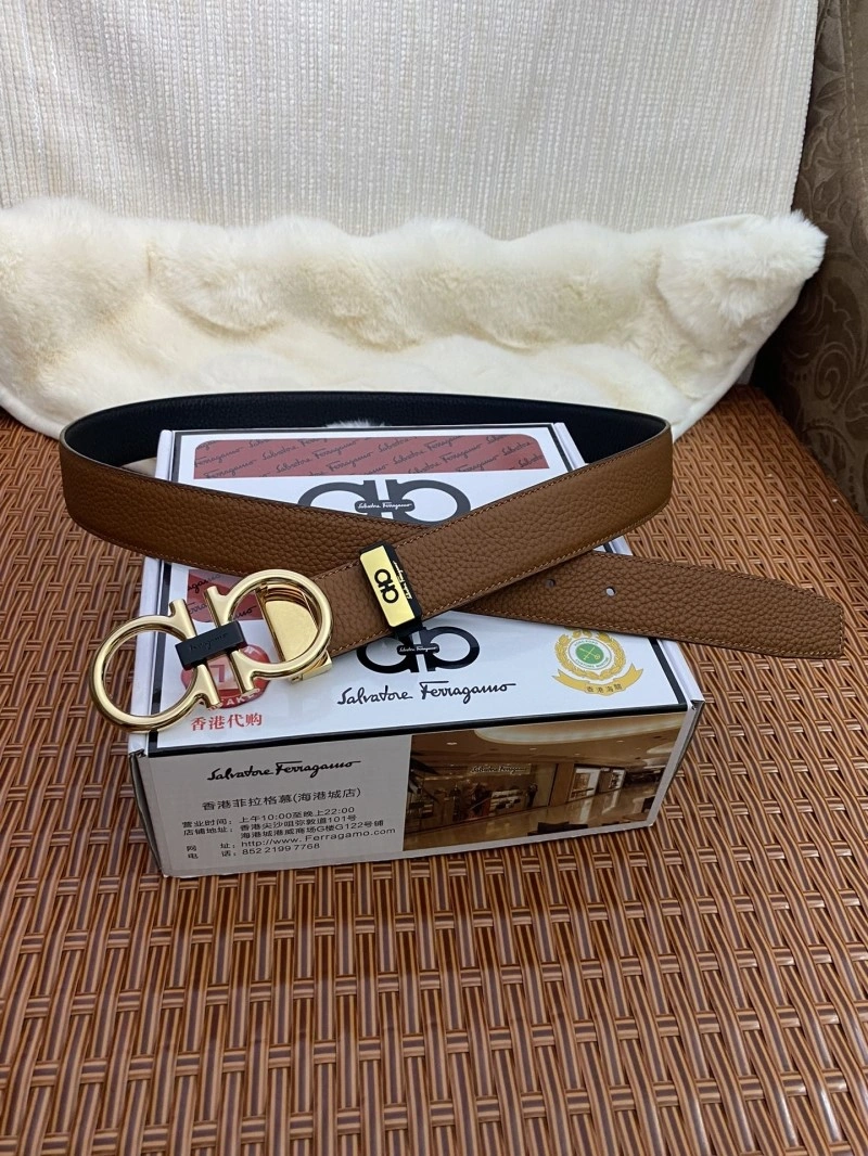 Brand-authenticated Ferragamo Belts