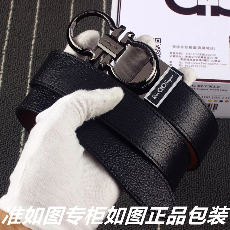 Brand-authenticated Ferragamo Belts