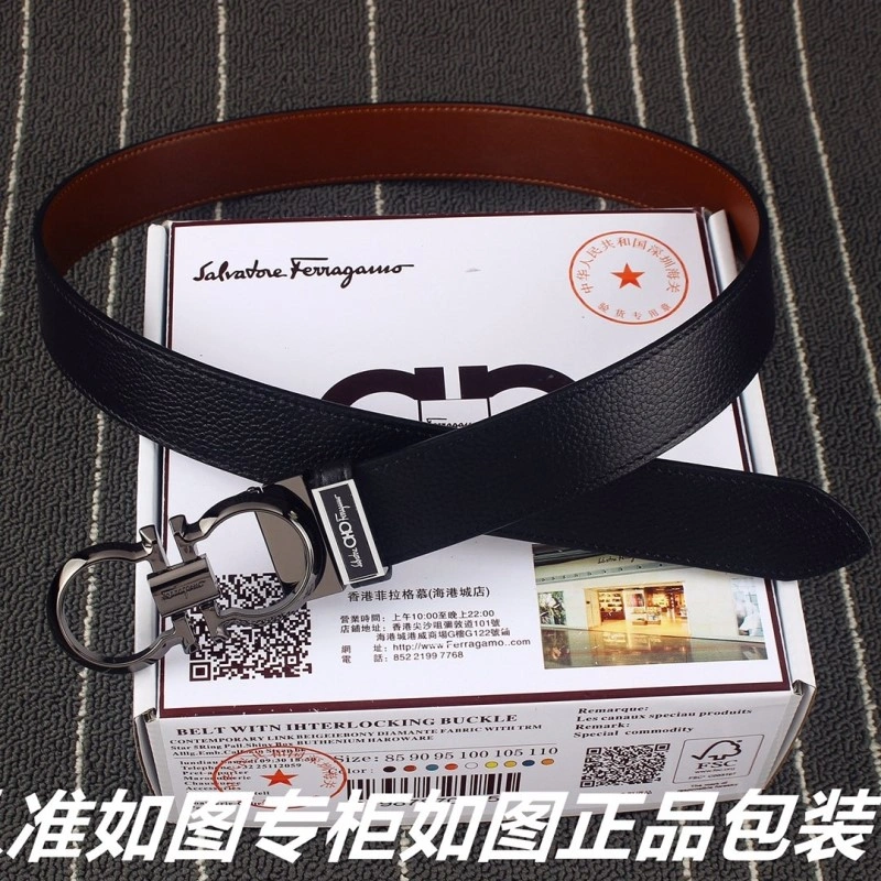 Brand-authenticated Ferragamo Belts