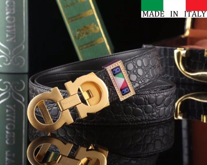Brand-authenticated Ferragamo Belts