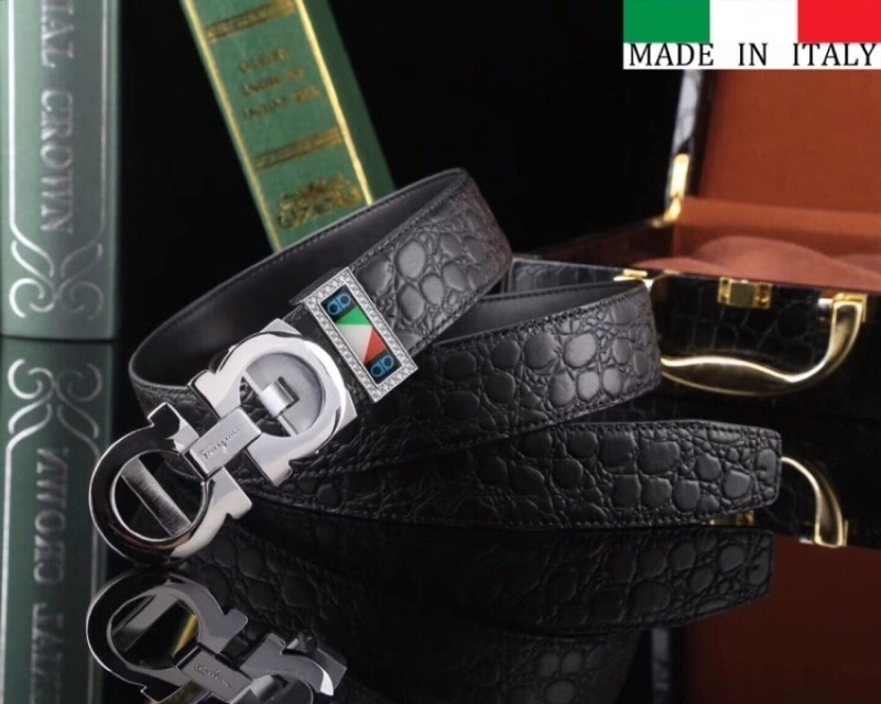 Brand-authenticated Ferragamo Belts
