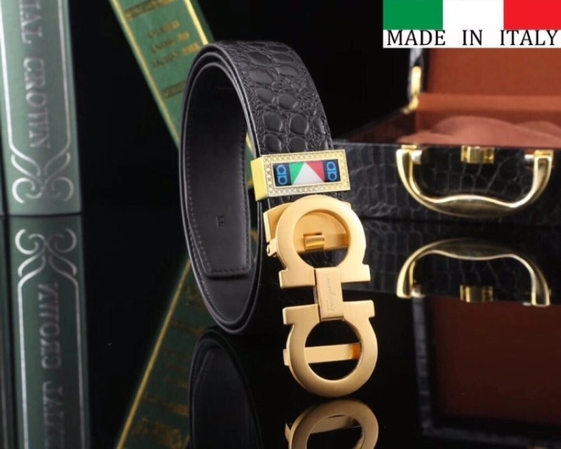 Brand-authenticated Ferragamo Belts