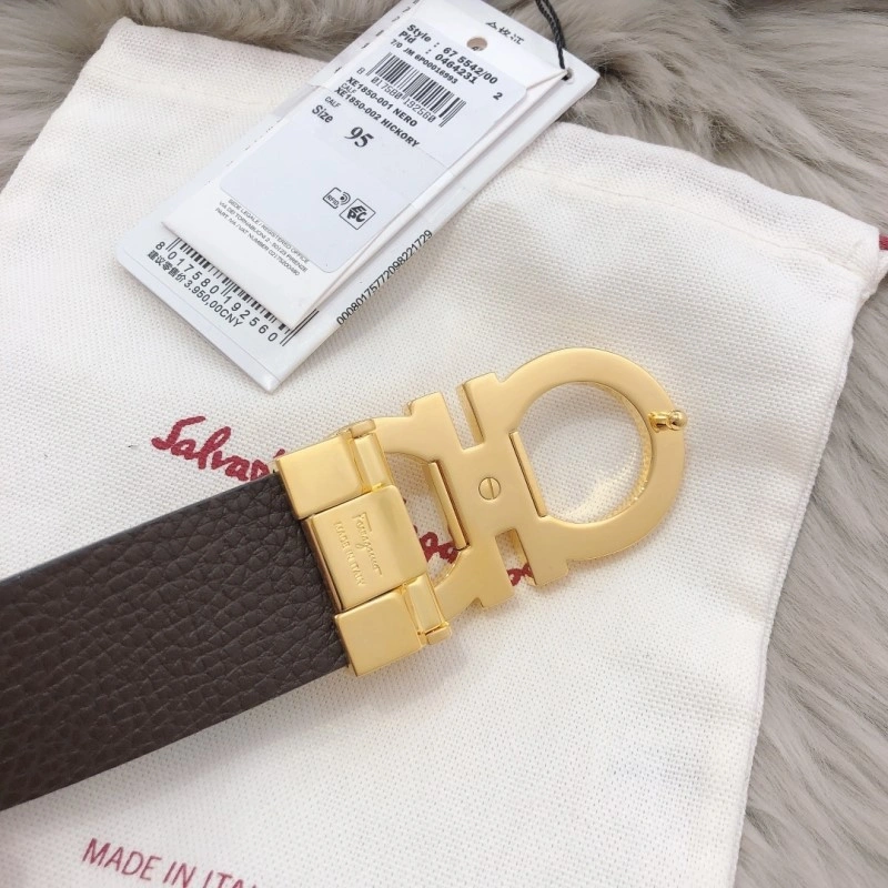 Brand-authenticated Ferragamo Belts