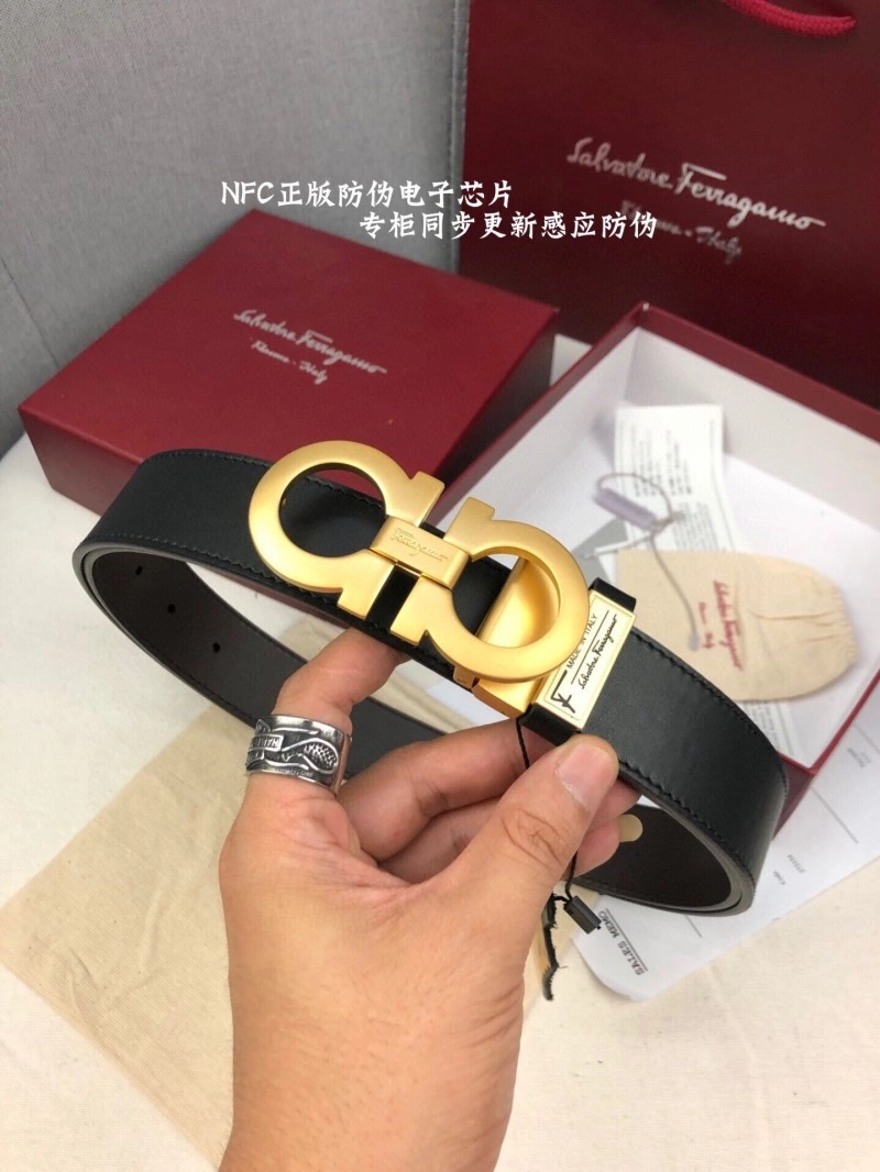Brand-authenticated Ferragamo Belts