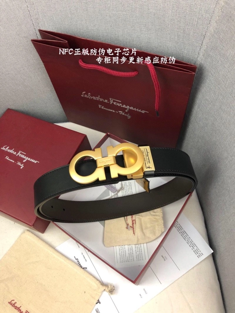 Brand-authenticated Ferragamo Belts