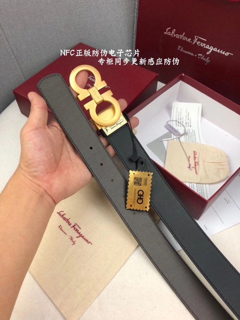 Brand-authenticated Ferragamo Belts